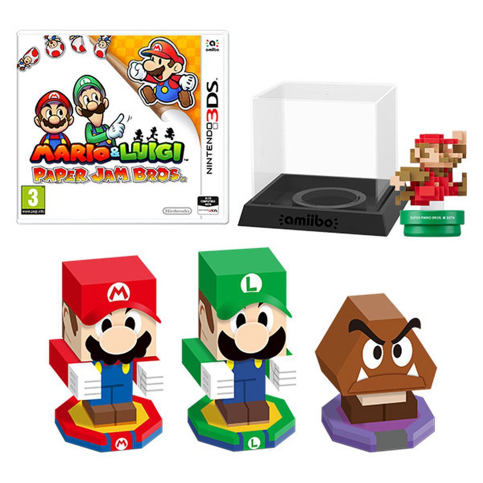 Mario And Luigi Paper Jam Bros Mario Classic Colours Amiibo Pack Free