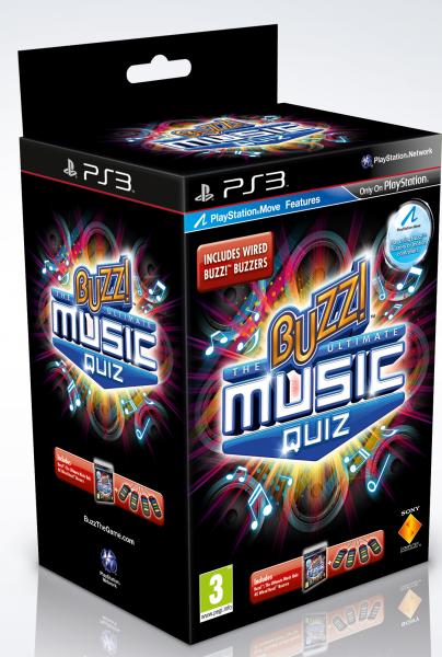 Buzz! The Ultimate Music Quiz with Buzzers (Playstation Move) PS3 ...