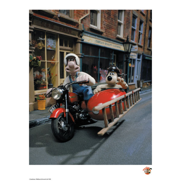 Wallace and Gromit Fine Art Print - On Our Way | IWOOT