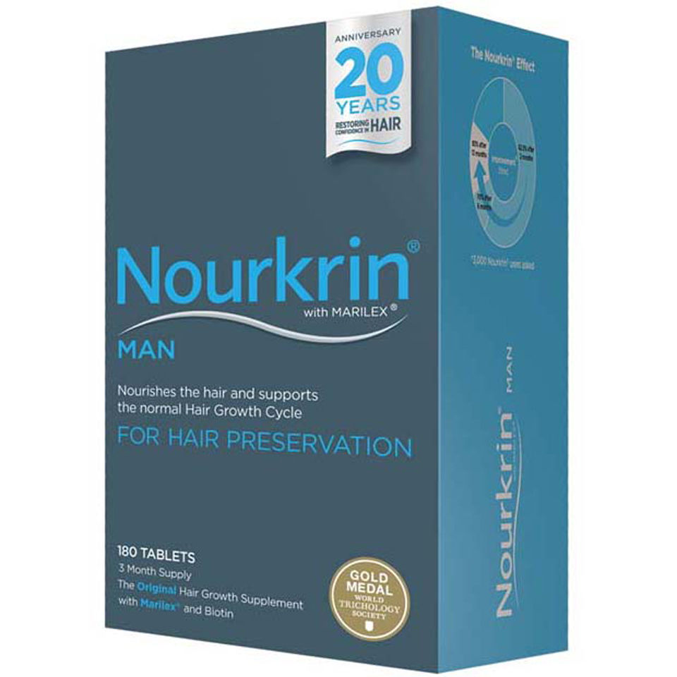 Nourkrin Man Starter Pack - 3 Month Supply (180 Tablets) - FREE Delivery