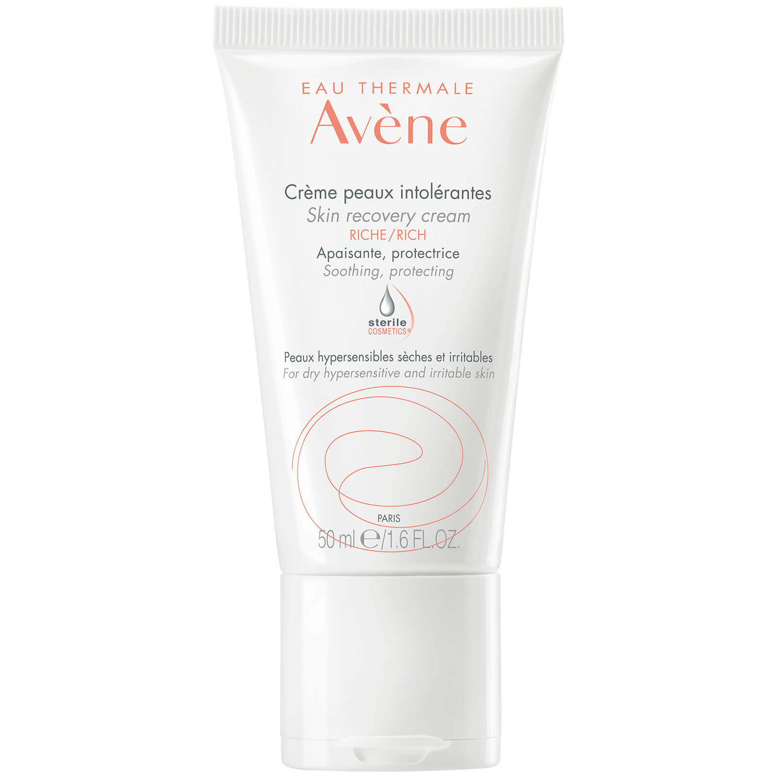 Avène Rich Skin Recovery Cream Moisturiser for Very Sensitive Skin 50ml ...