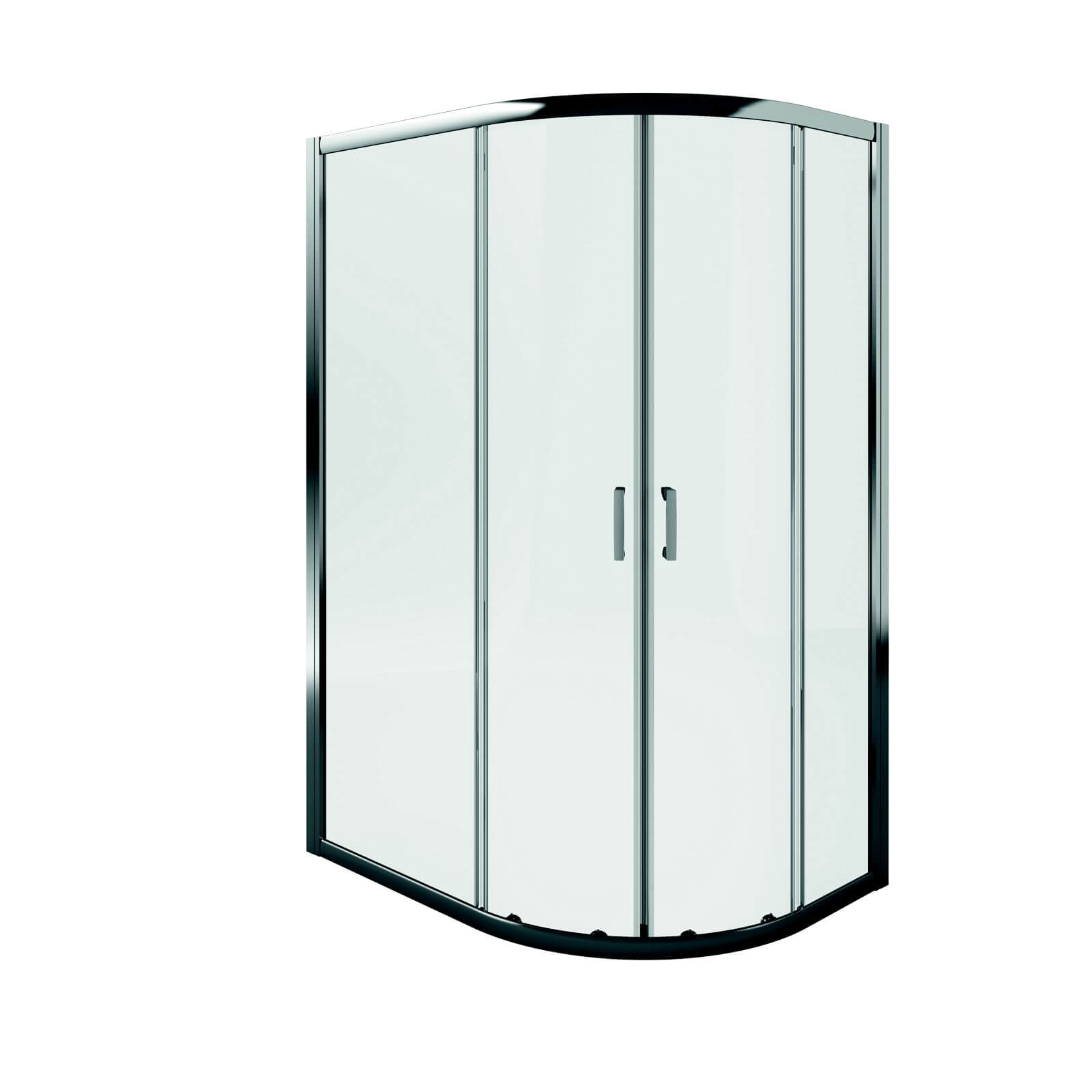 Aqualux Offset Quadrant Shower Enclosure 1200 X 800mm Homebase