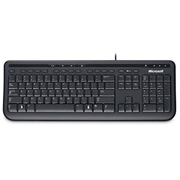Microsoft Wired Keyboard 600 USB Black | IWOOT