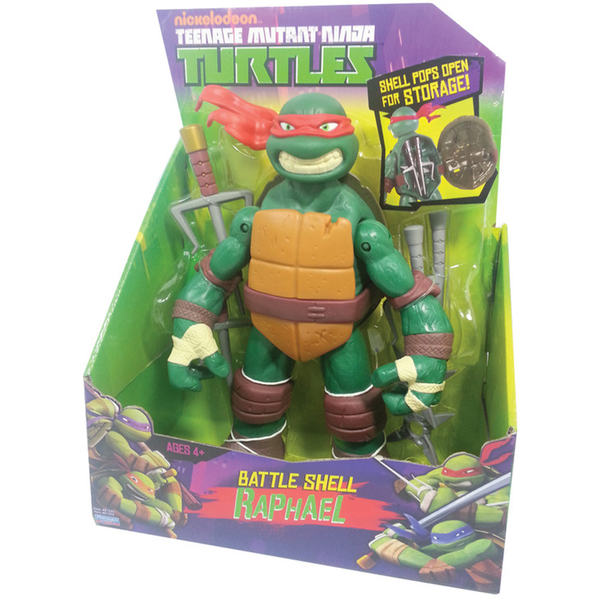 Teenage Mutant Ninja Turtles Raphael Battle Shell Action Figure Toys ...