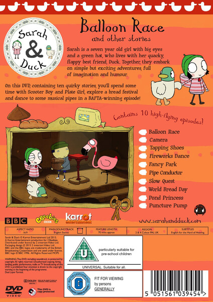 Sarah & Duck Balloon Race DVD | Zavvi.com Sarah & Duck Balloon Race DVD | Zavvi.com