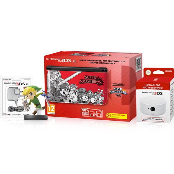 Nintendo 3DS XL Super Smash Bros. Limited Edition + Toon Link amiibo ... Nintendo 3DS XL Super Smash Bros. Limited Edition + Toon Link amiibo ...