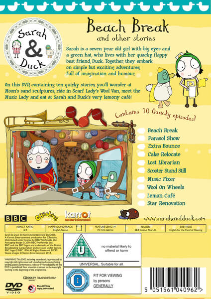 Sarah & Duck - Beach Break DVD | Zavvi Sarah & Duck - Beach Break DVD | Zavvi