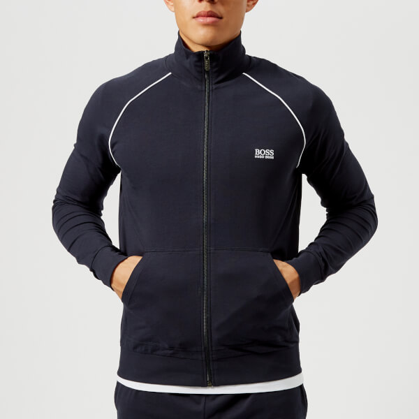 BOSS Hugo Boss Men's Zipped Sweatshirts - Navy Mens Clothing | TheHut.com