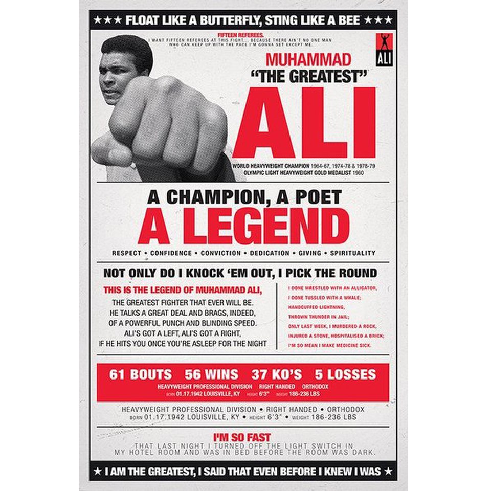 Muhammad Ali Vintage - 24 x 36 Inches Maxi Poster Merchandise - Zavvi UK