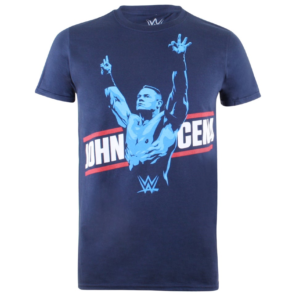 WWE Men's John Cena T-Shirt - Navy Merchandise - Zavvi UK