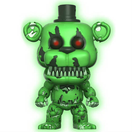 Five Nights at Freddy's Nightmare Freddy Green GITD EXC Pop! Vinyl ...