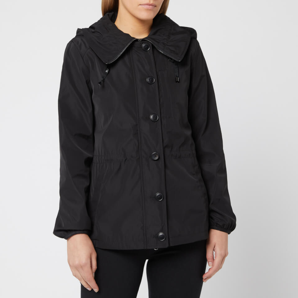 Emporio Armani Women's Short Water Repellent Jacket with Hood - Black ...
