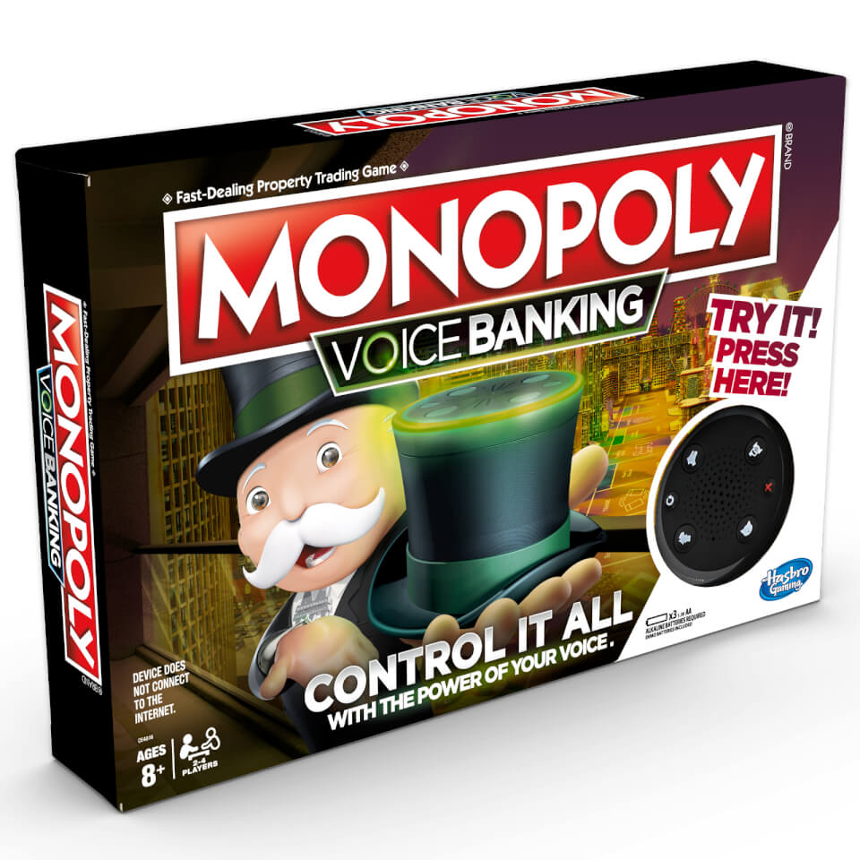 Hasbro Monopoly Voice Banking Electronic Family Board Game - IWOOT UK