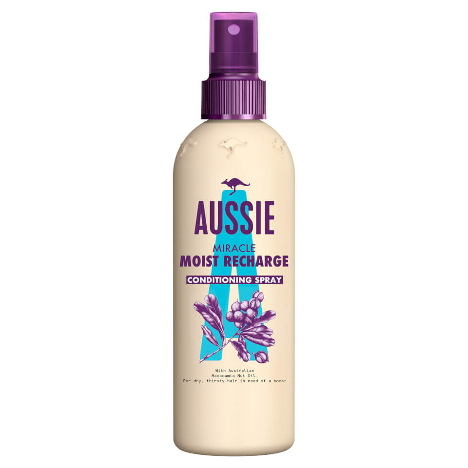 Aussie Miracle Moist Recharge Leave-in Conditioner Spray 250ml - GRATIS ...